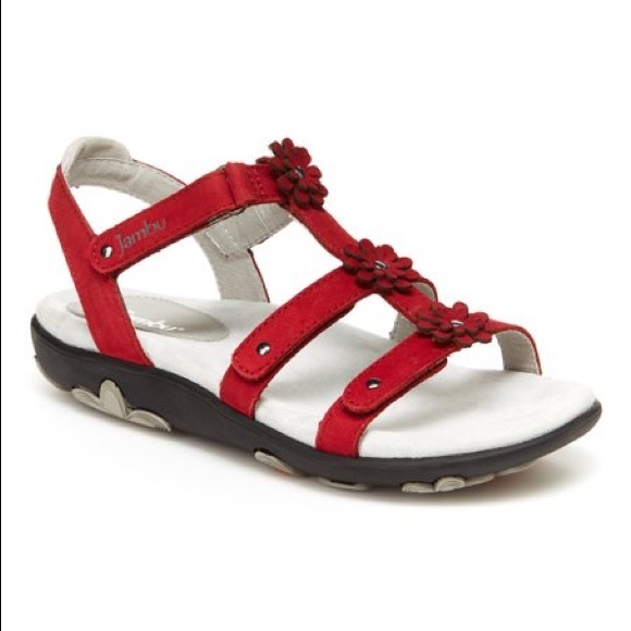 Jambu | Shoes | Jambunewsunflower Red Sandal | Poshmark